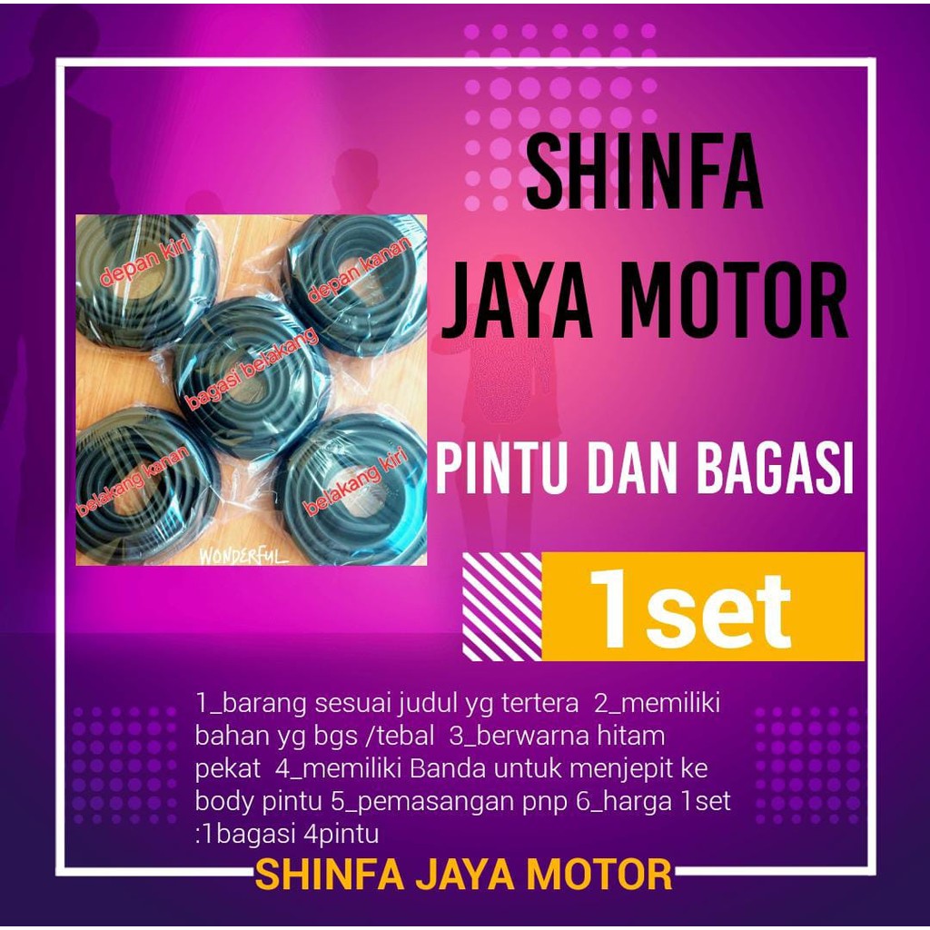 Luggage rubber / door balloon / door damper rubber AVANZA/XENIA 2004 ...