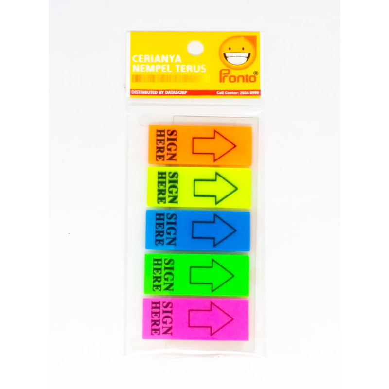 Sticky Notes Pronto Film Arrow "Sign Here" 20 X 48 Mm | Shopee Singapore
