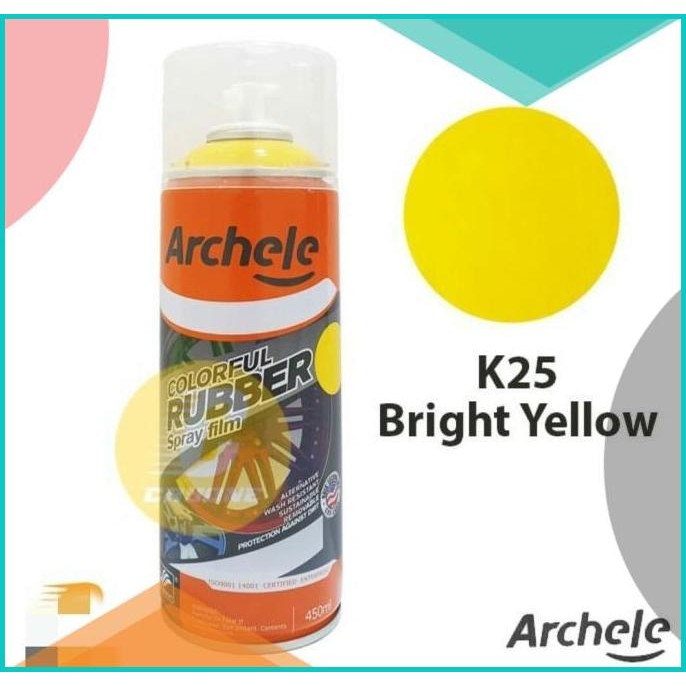 Archele Rubber Paint YELLOW MATTE Archele Rubber Paint Standard Color ...