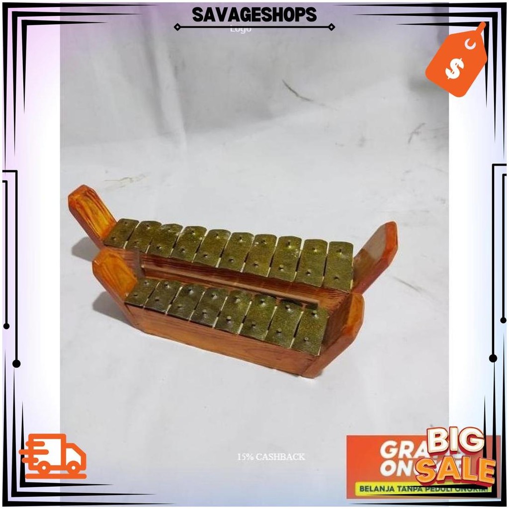 Gamelan Xylophone Saron Doremi 7 Tone Bg | Shopee Singapore