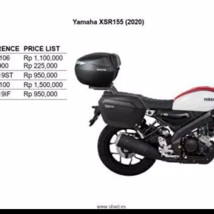 Original Yamaha xsr 155 box bracket Shad Best original | Shopee Singapore