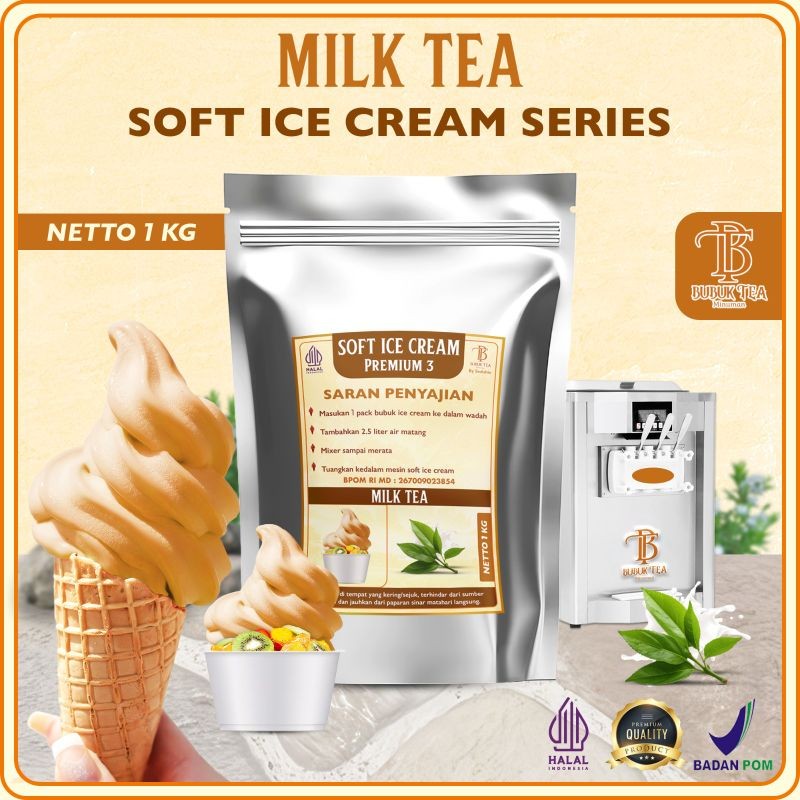 MILK TEA POWDER ICE CREAM PREMIUMV3 1KG | Shopee Singapore