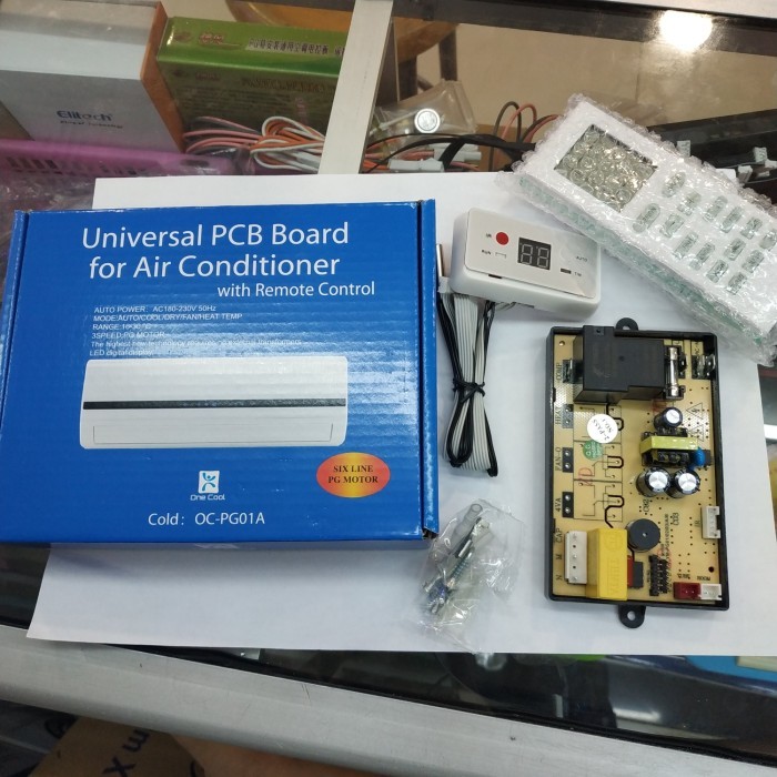 Multi universal AC PCB split AC board PCB plus blue remote box | Shopee ...