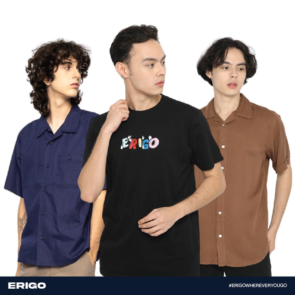 Erigo Buy 1 Get 3 T-Shirts & Shirts Bundling B | Vintage Gang Black ...
