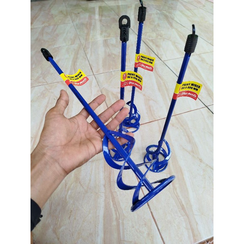 MATA Paint mixer tjap bit / cement mortar mixer drill bit - 80 x 400 mm ...
