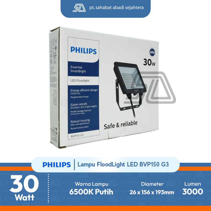 Philips LED Spotlight BVP150 G3 30W White 6500K Flood Light | Shopee ...