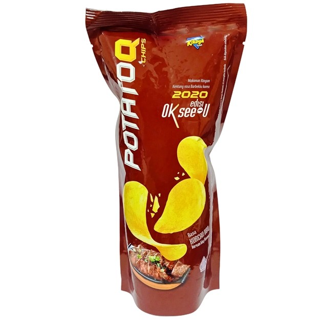 S17816 POTATO Q KOREAN BBQ POTATO CHIP 50GR MAJU BERSMA (20250528 ...