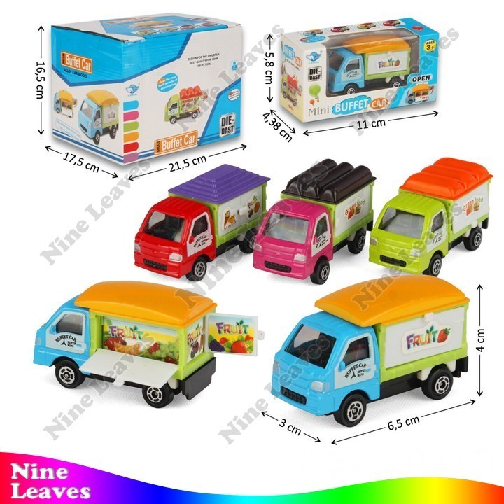 [Random] Diecast Car Scale Hot Wheels 1:64 Food Truck Open Close Door ...