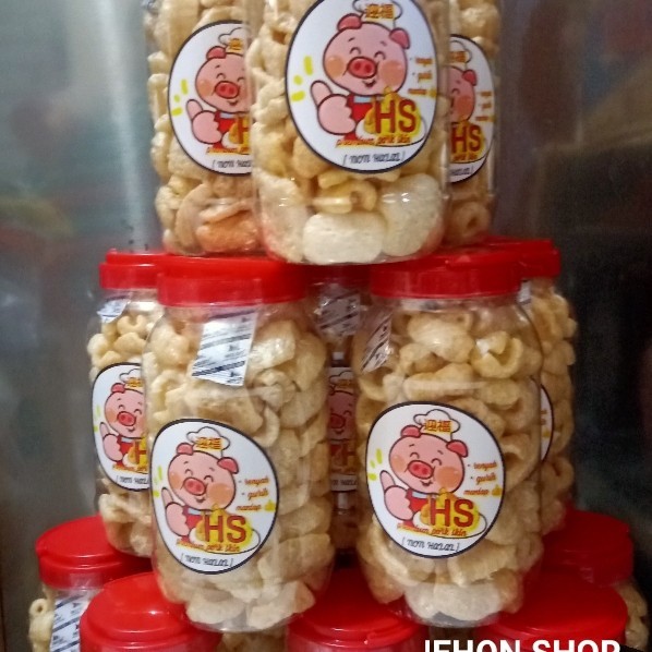 ME960 PIG SKIN CRACKERS/B2 (gurih, crispy no. 1) premium 2ltr jar ...