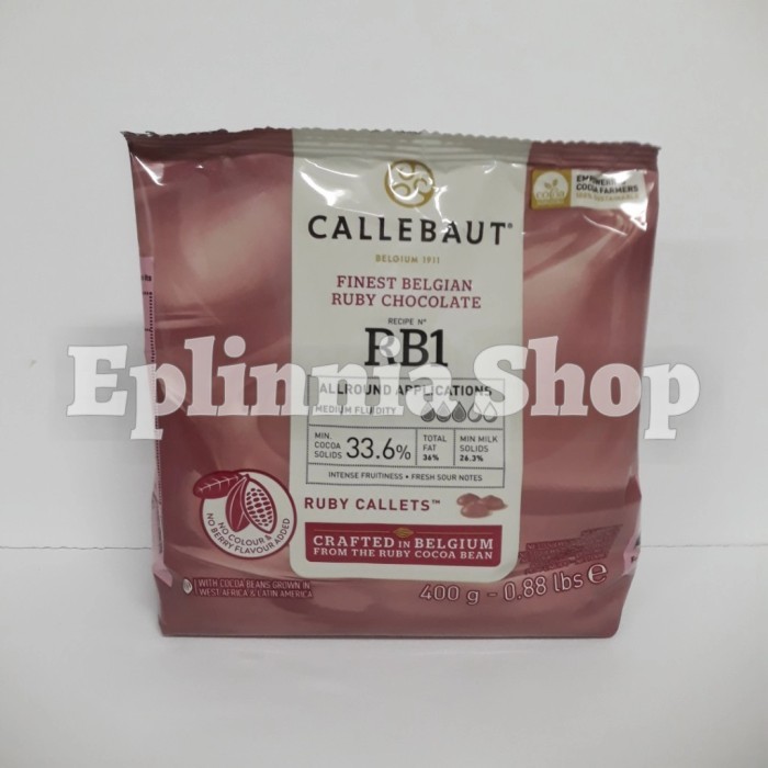 Callebaut Ruby Chocolate RB1 Buby Callets 400 gr - Milk Chocolate ...