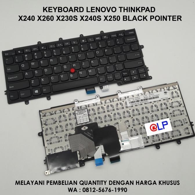 Keyboard Lenovo Thinkpad X260 X230S X240 X240S X250 Black Pointer ...