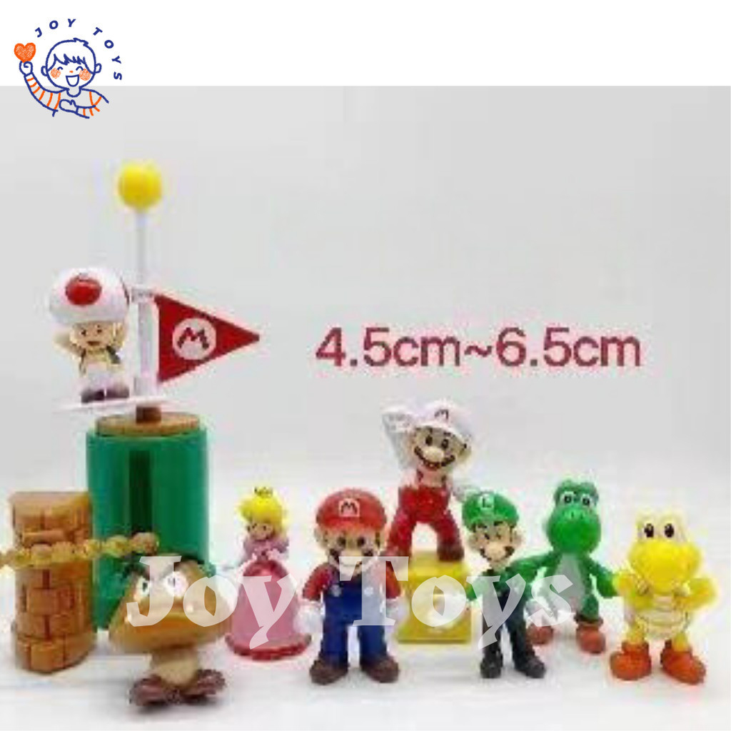 SUPER MARIO BROS PIPE FLAG 8 PCS 110 FIGURE TOYS | Shopee Singapore