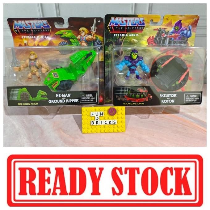 Masters Of The Universe Skeletor And Roton He-Man & Ground Ripper ...
