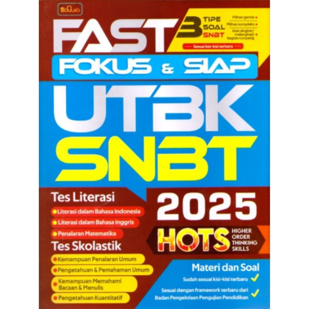 Fast: Focus & Ready for UTBK-SNBT 2025 (Edulab Team) | Shopee Singapore