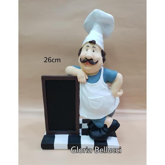 NEW PRODUCT!! Chef Display Statue Chess Board Chef Cafe Bakery/ Bar ...