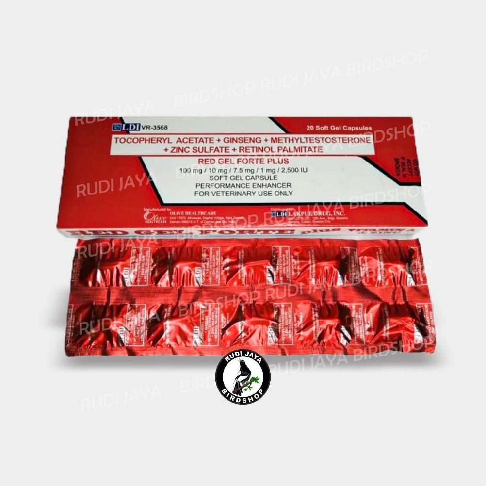 Tw39 Red Gel Chicken Forte 1 Strip Contains 10 Original Imported Gell ...