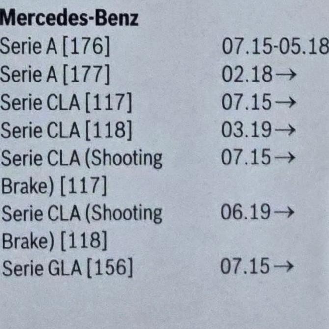Wiper Blade w177 w118 Frameless Bosch Mercedes Benz / Wiperblade CLA A ...