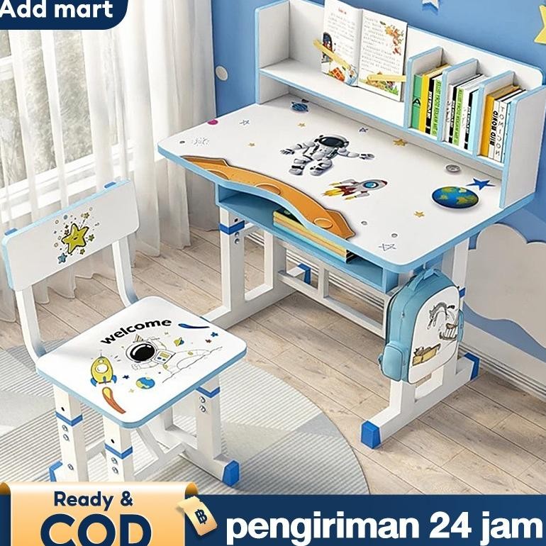 Children's Study Table Chair Set Aesthetic Study Table School Desk ...