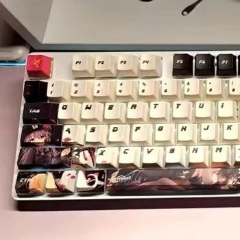 Available Keycap Keycaps Genshin Impact 136 set OEM profile PBT theme ...