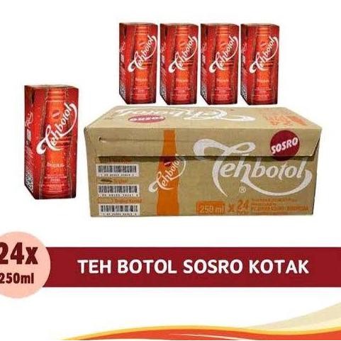 Sosro bottled tea 250ml box 1 carton contains 24 pcs | Shopee Singapore