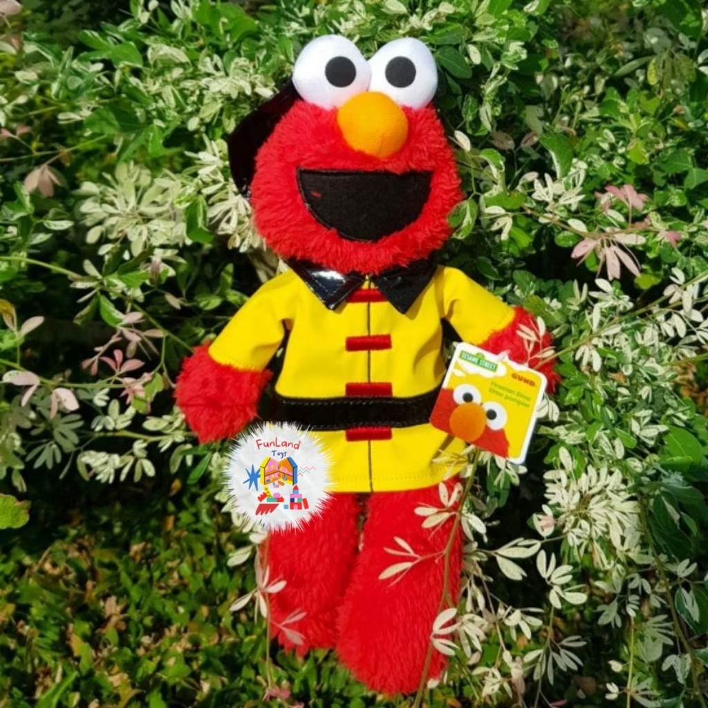 Gund Sesame Street Elmo The Fireman Plush 34cm | Shopee Singapore