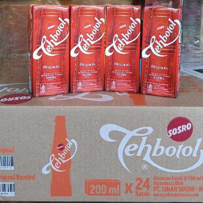 Sosro Bottled Tea 200ml 1 Box contains 24 Teas | Shopee Singapore