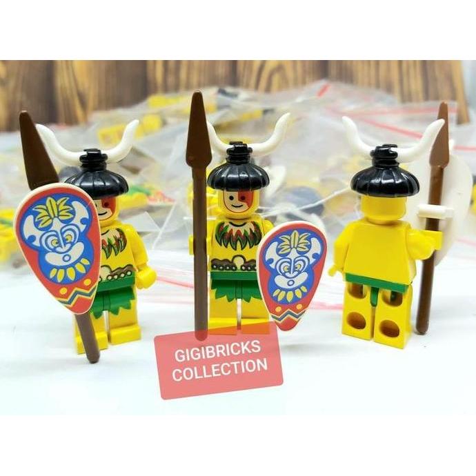 Lego Pirates Minifigures Original 6278 Pi070 Islander, Male + Shield ...