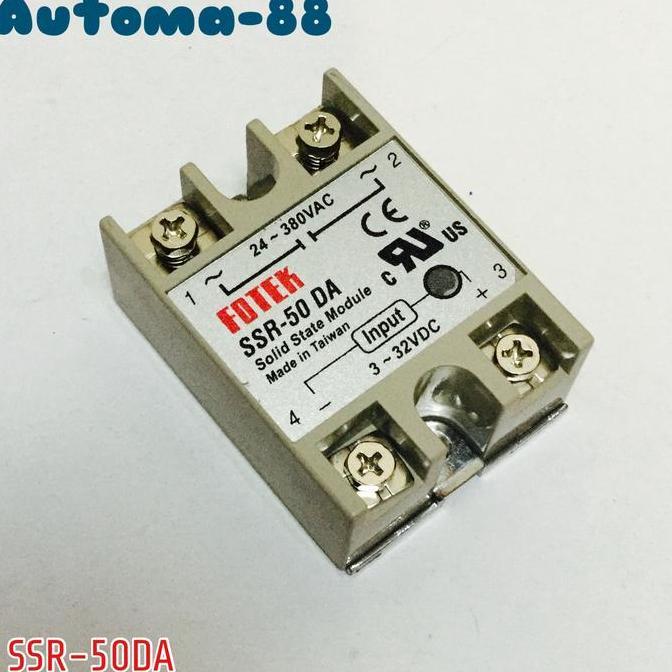 Fotek Ssr-50Da 50A Ssr50-Da Solid State Relay Dc-Ac 220V Contact Relay ...