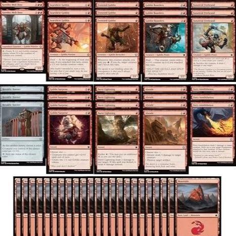 Elite Goblin Deck - Mono Red - Modern & Pioneer Legal - Custom Built ...