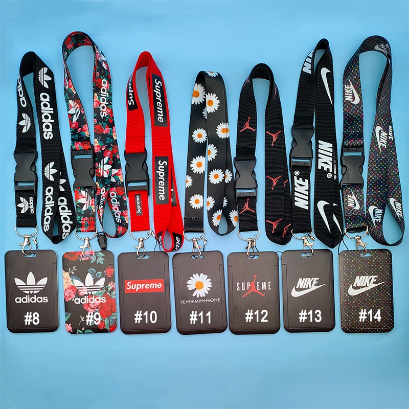14 Designs ID Card Sleeve Wrist Strap Long Neck Lanyard ID Tag Card ...