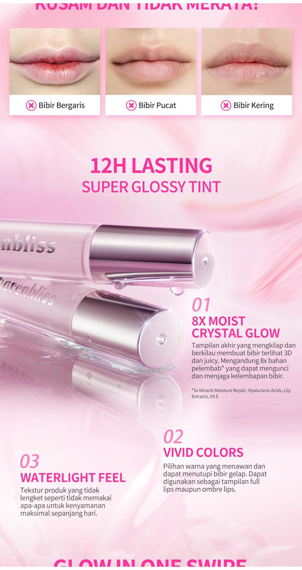 [NEW Launch] BNB Barenbliss Lily Makes Luminous Glow Tint | Lip tint ...