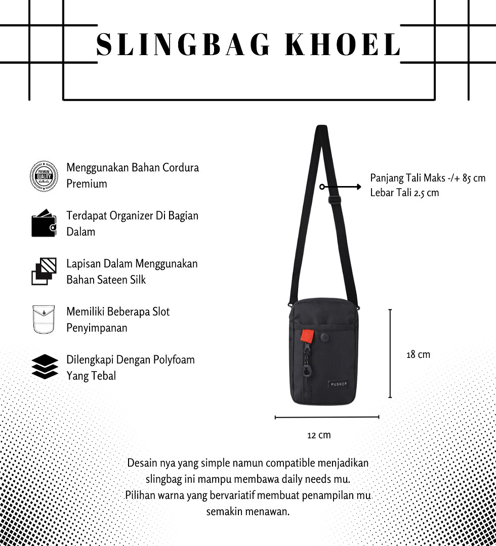KHOEL Pushop Pouch Mini Slingbag Sling Bag | Shopee Singapore