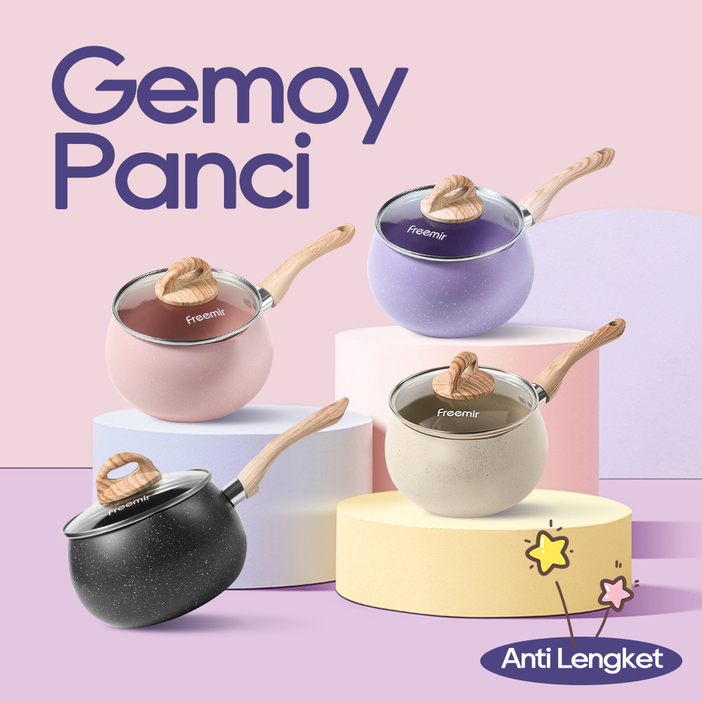 Freemir Non-Stick Milk Pan Noodle Pan Multi-Purpose Pan Gemoy Aesthetic ...