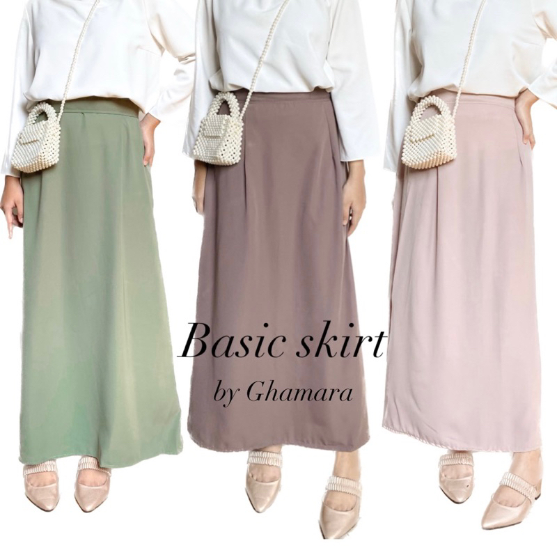 GEA SKIRT | A line women's plain skirt | Long skirt | Korean skirt ...