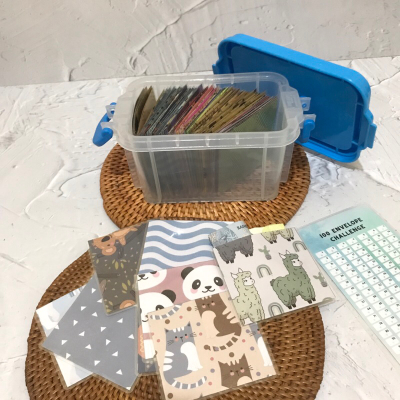 100 ENVELOPE CHALLENGE BOX - 100 ENVELOPE CHALLENGE STARTER KIT MINI ...
