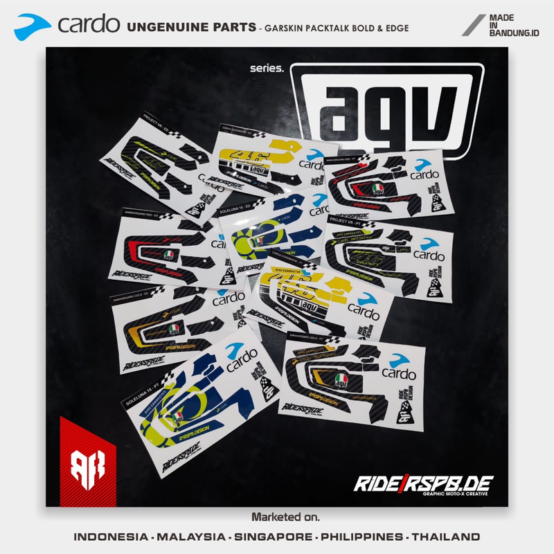 STICKER DECAL SKIN COVER GARSKIN INTERCOM PACKTALK CARDO EDGE BY ...