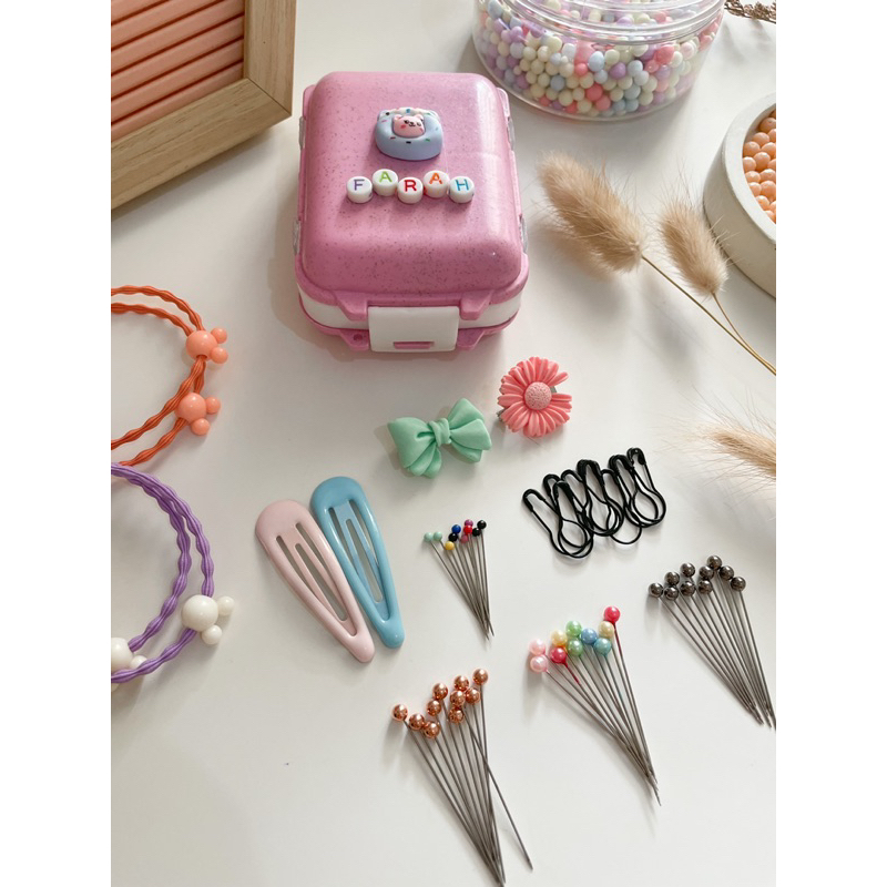 Hijab Travel Kit | Hijab Pin Box | Needle Storage Place | Needle Set ...