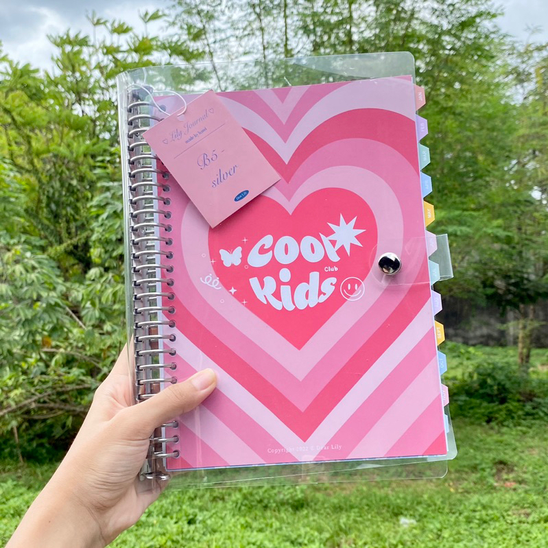 B5 bundle binder Love Cool kids/B5 bundle Cover binder transparent ...