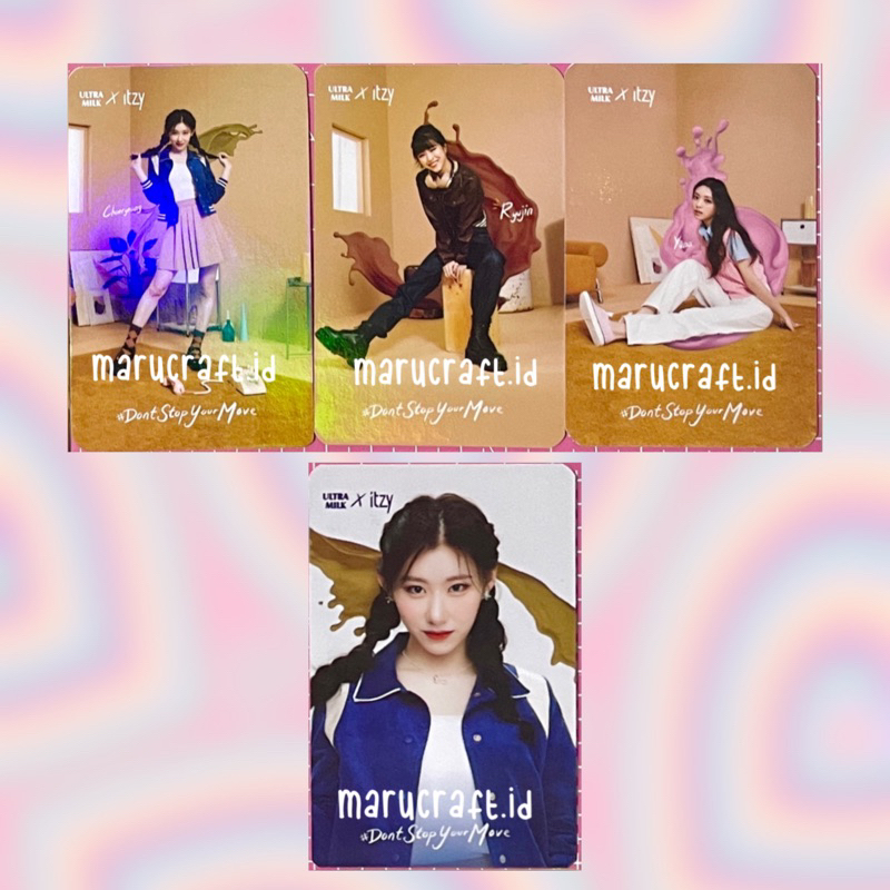 Itzy Ultramilk PC Photocard Lia Yuna Uniform Ryujin Chaeryeong OFFICIAL ...