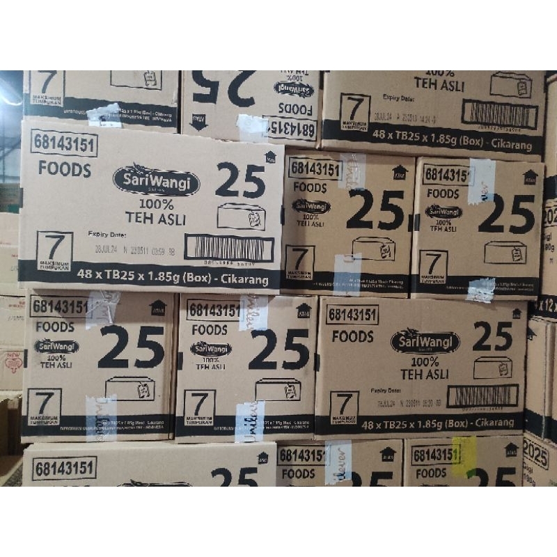 Tea Sariwangi Bags TB25 Box per Box (48pcs) | Shopee Singapore