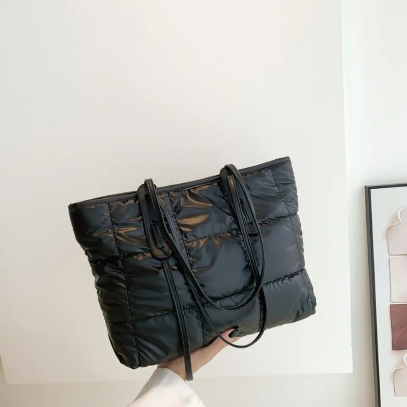 Puffy Bag SIERRA/Tote Bag Zipper Big Size/Shoulder Bag Laptop Up To 14 ...