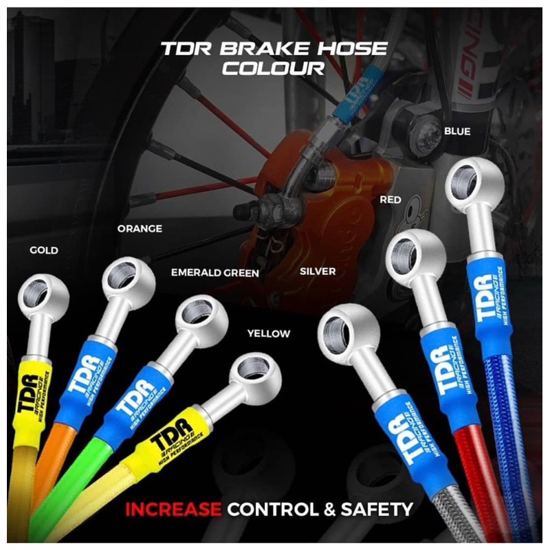 TDR Racing Brake Hose Color Fiber TDR Racing Brake Hose Original ...