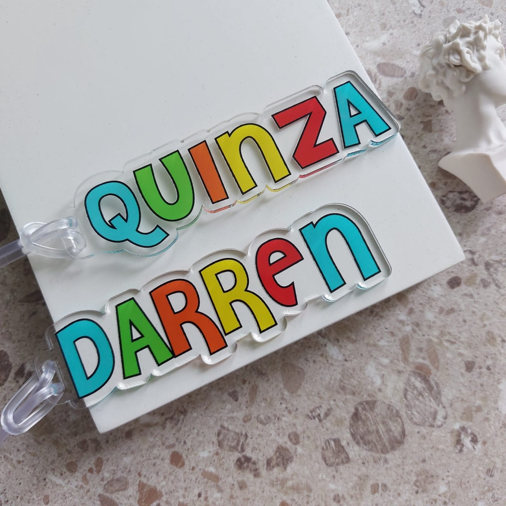 GANTUNGAN Luggage TAG PRINTING / FREE NAME SUITcase HANGER / NAME BAG ...