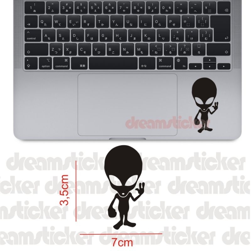 Alien Sticker Trackpad Laptop MacBook Decal Sticker | Shopee Singapore