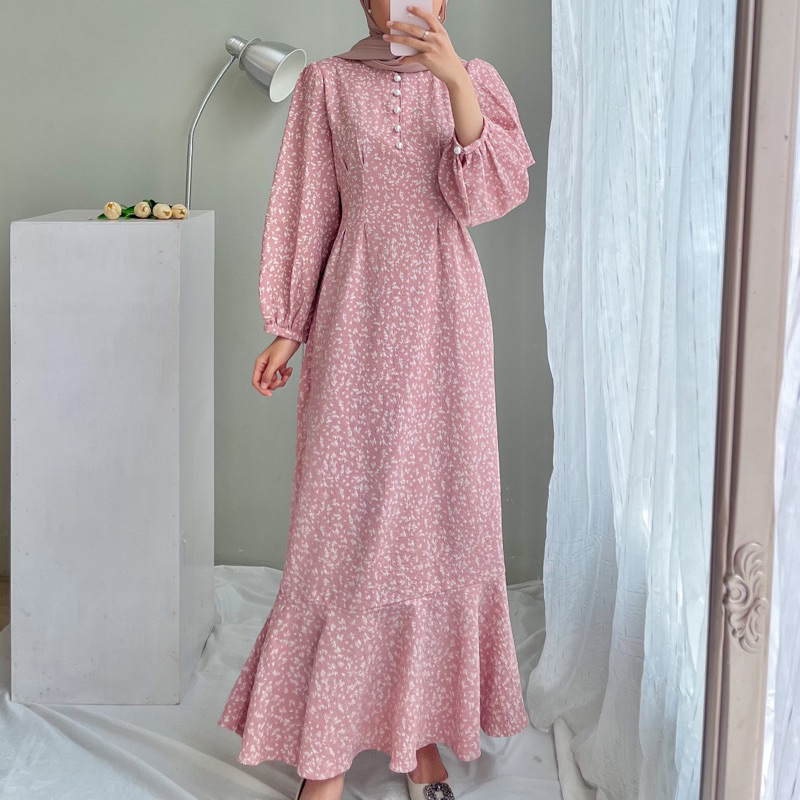 Adeline Dress Mini Floral Series • edmee | Women's Busui Mermaid Dress ...