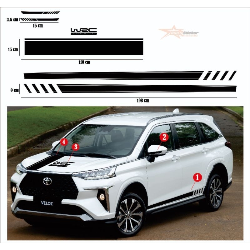 Sticker for all new veloz 2022 all new avanza 2022 all new xenia 2022 ...