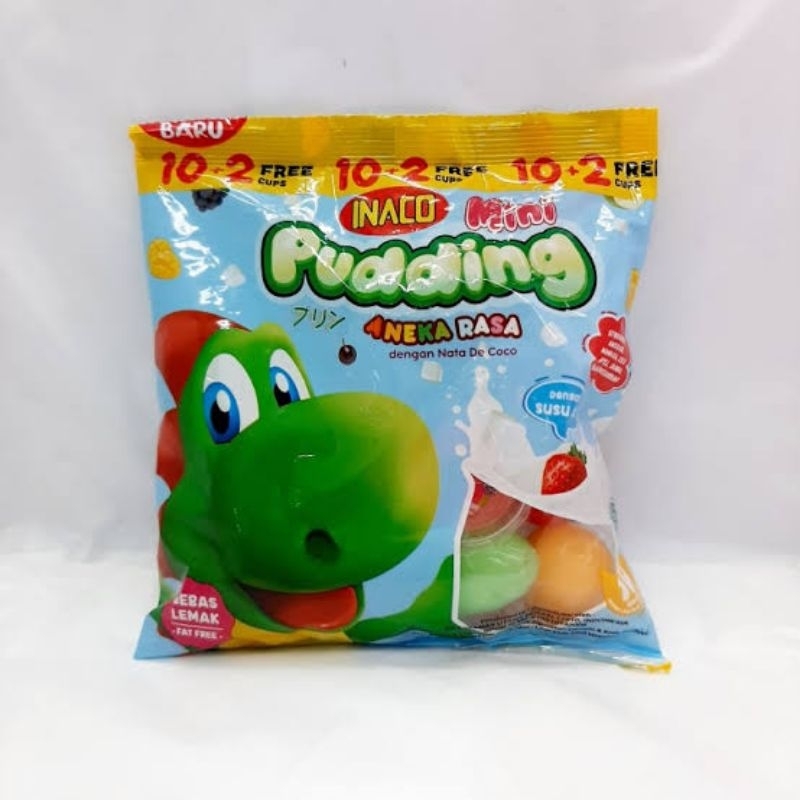 Inaco Mini Pudding Various Flavors with Nata De Coco Contents of 10+2 ...
