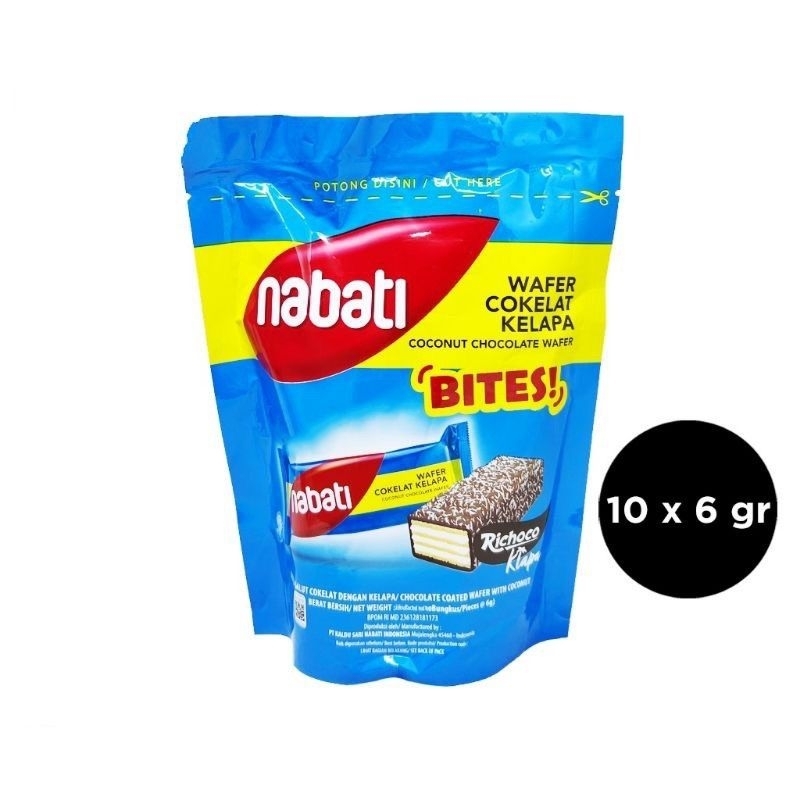 Vegetable Wafer Bites Coconut Chocolate Pouch (10X6Gr) | Shopee Singapore
