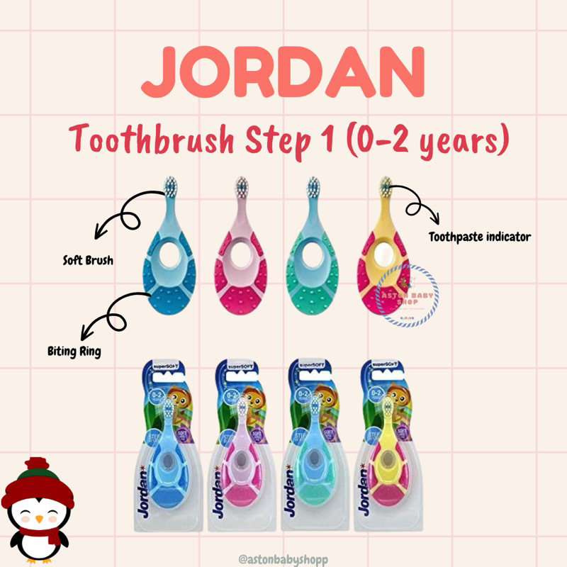 Jordan Toothbrush Kids Step 1 (0-2 Years) Jordan Toothbrush Kids Step 1 ...