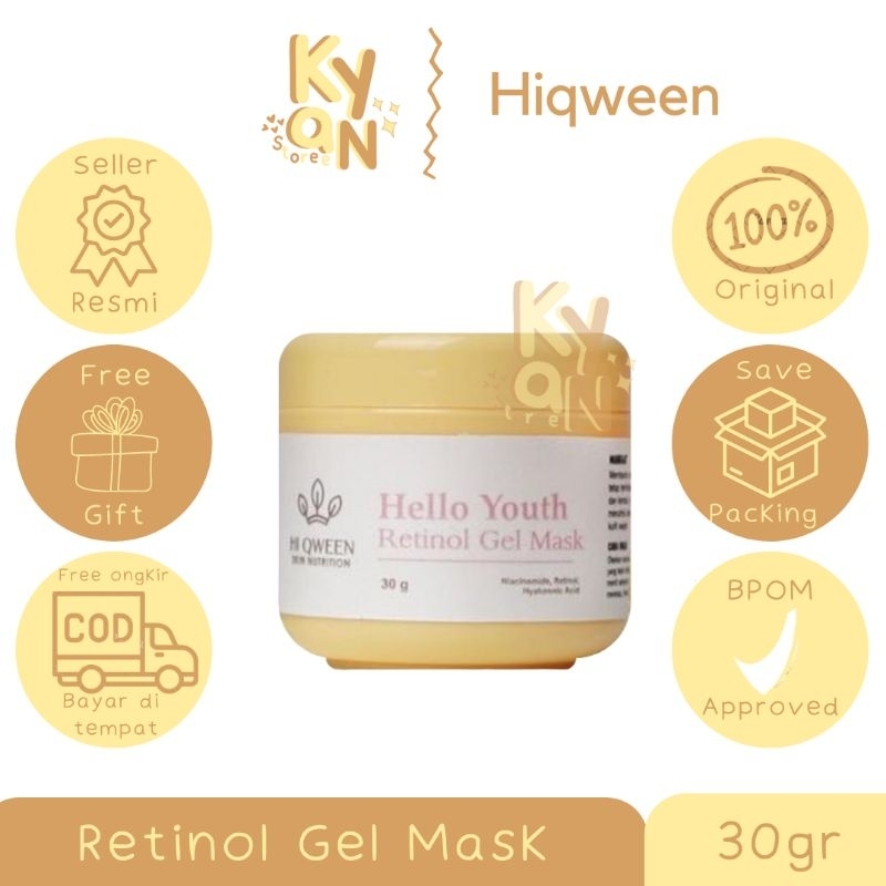 HIQWEEN HELLO YOUTH RETINOL GEL MASK | Shopee Singapore